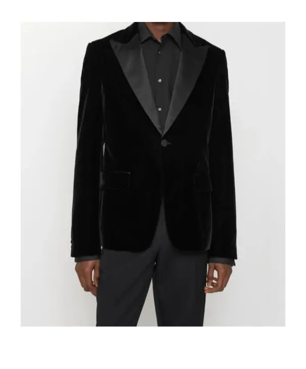 Burberry Velvet Tuxedo Jacket