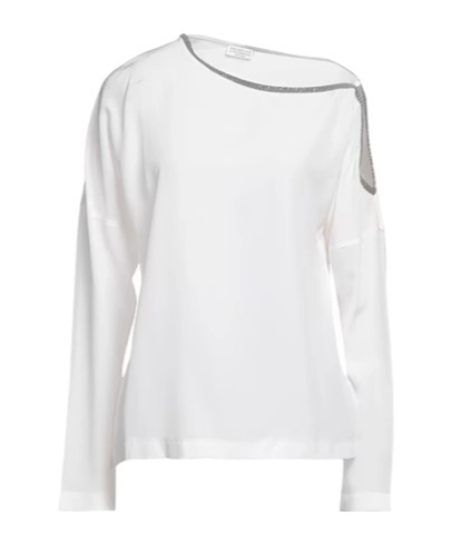 Brunello Cucinelli Embellished Crewneck Long Sleeve Top
