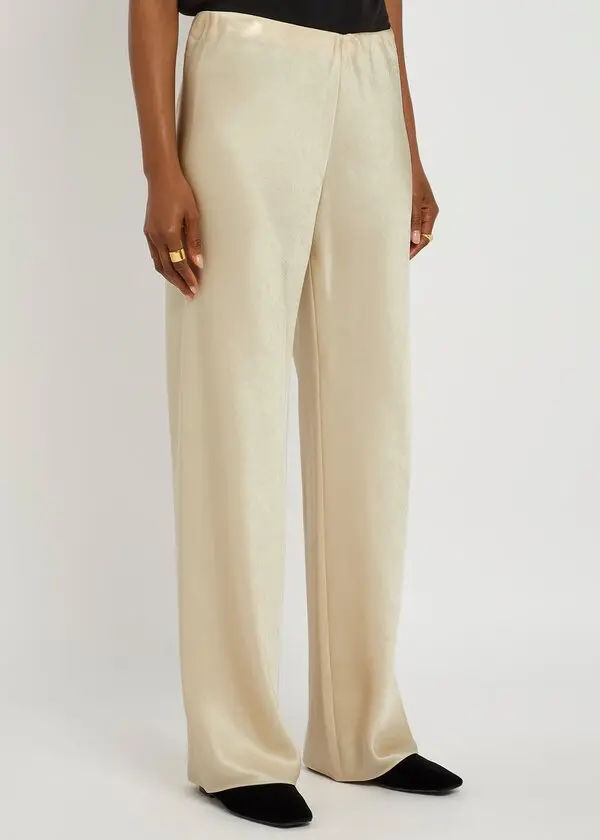 Vince Fluid Satin Bias Trousers