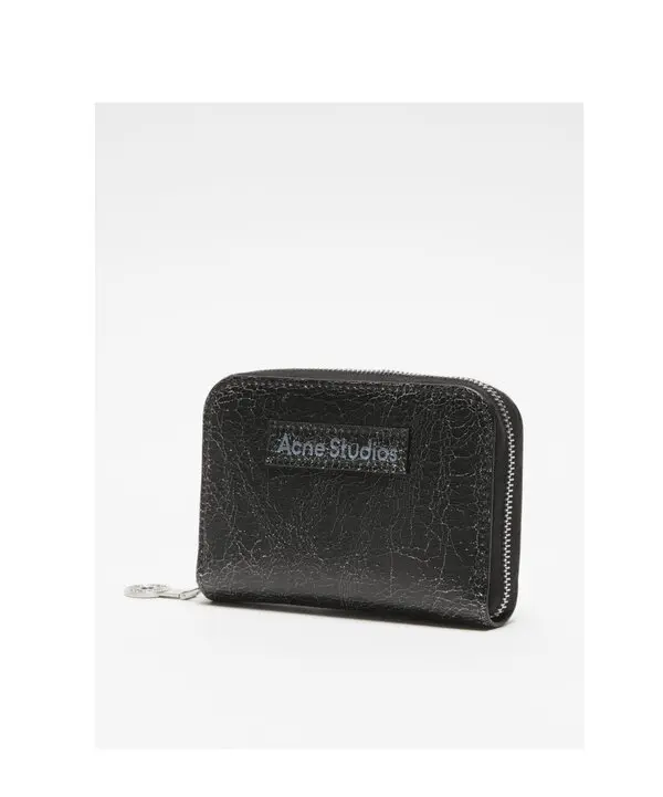 Acne Studios Logo Patch Zipped Wallet