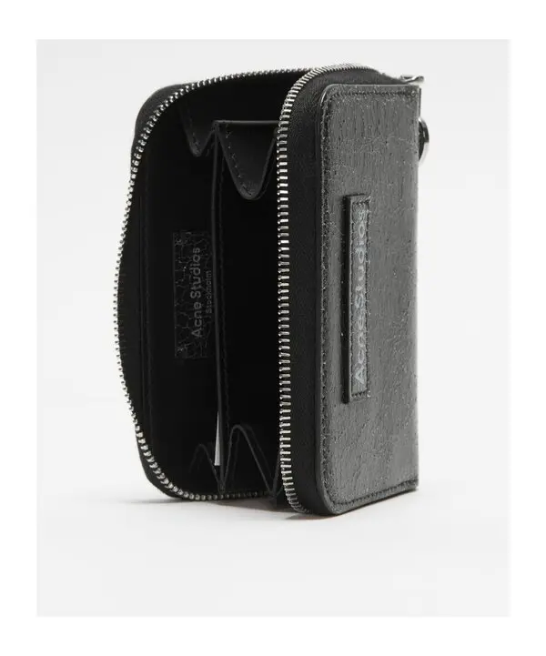 Acne Studios Logo Patch Zipped Wallet