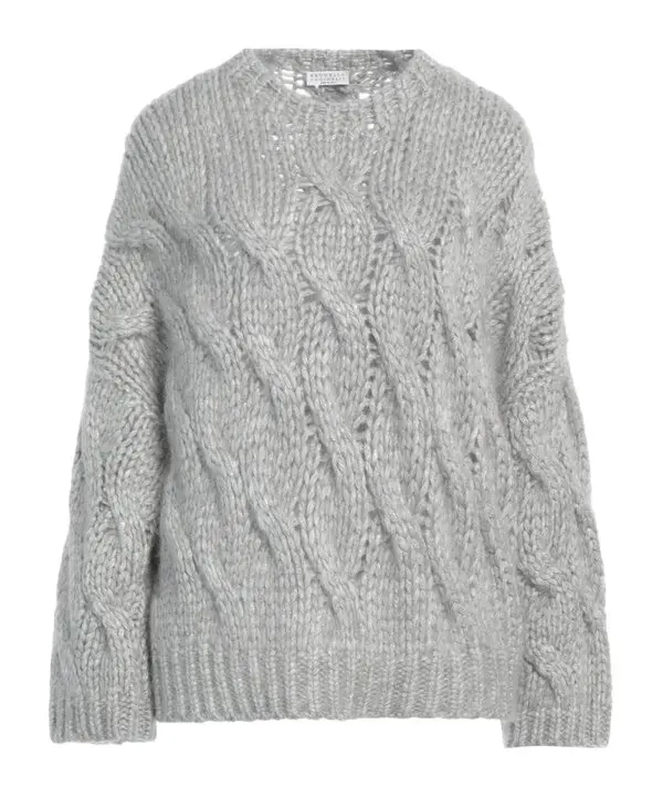 Brunello Cucinelli Metallic Medium Weight Knit Sweater