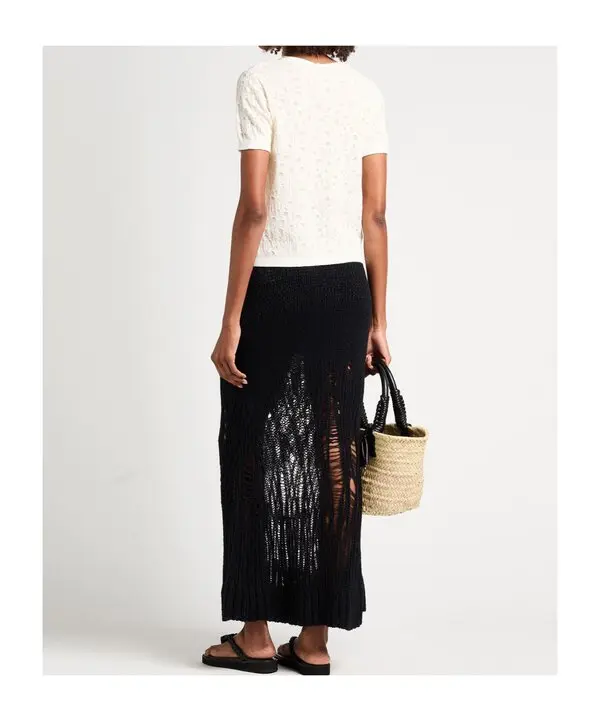 Chloé Hollow Knit Flare Skirt