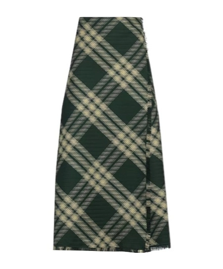 Burberry Wool Wrap Skirt With Fringes