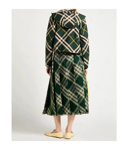 Burberry Wool Wrap Skirt With Fringes