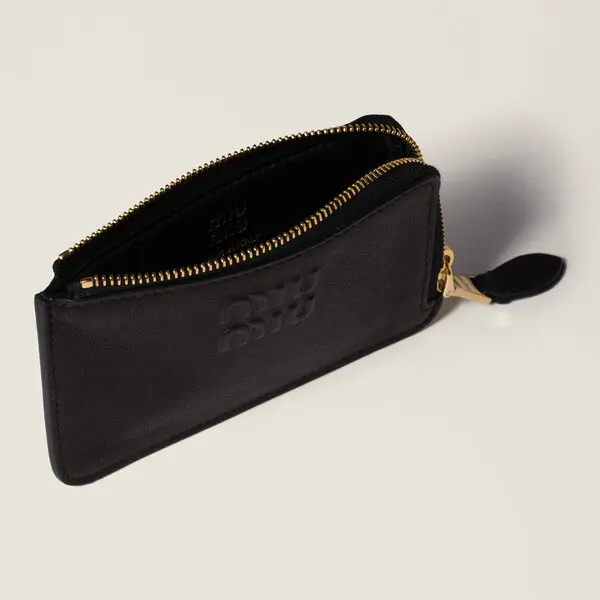 Miu Miu Nappa Leather Envelope Card Holder