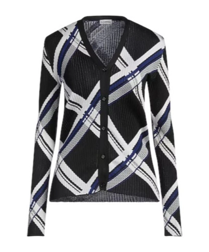 Burberry Printed Cardigan - Black