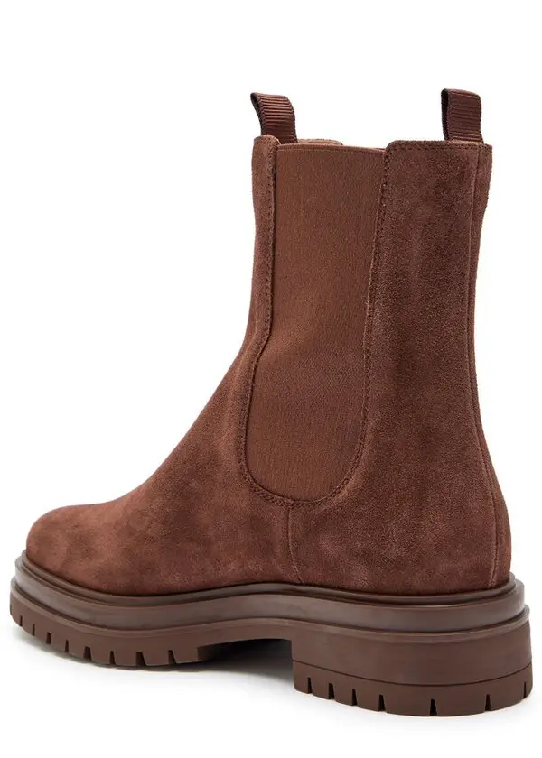 GIANVITO ROSSI Chester Suede Chelsea Boots - Brown