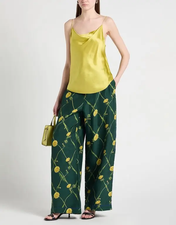 Burberry Floral Print High-waist Sleep Pants - Green