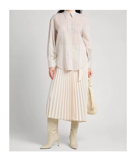 Brunello Cucinelli Striped Metallic Shirt