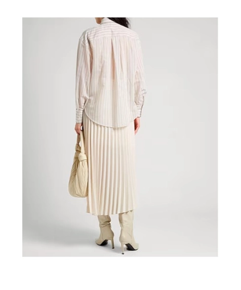 Brunello Cucinelli Striped Metallic Shirt