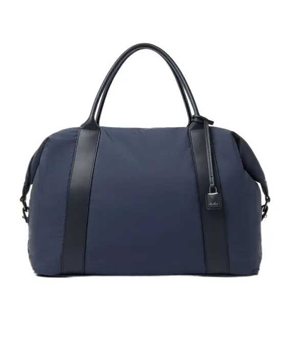 Loro Piana Medium Wind Duffle Bag - Navy Blue/agate