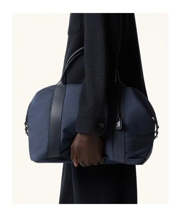 Loro Piana Medium Wind Duffle Bag - Navy Blue/agate