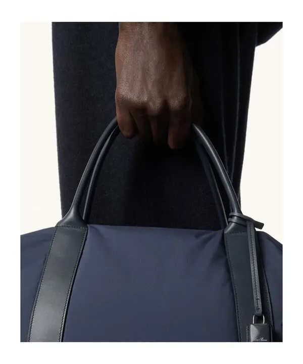 Loro Piana Medium Wind Duffle Bag - Navy Blue/agate