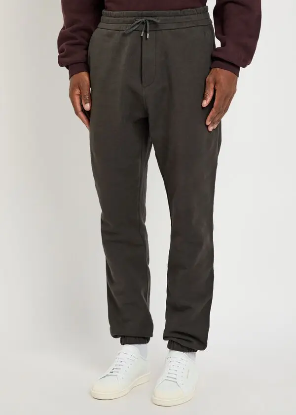 Saint Laurent Logo-embroidered Cotton Sweatpants