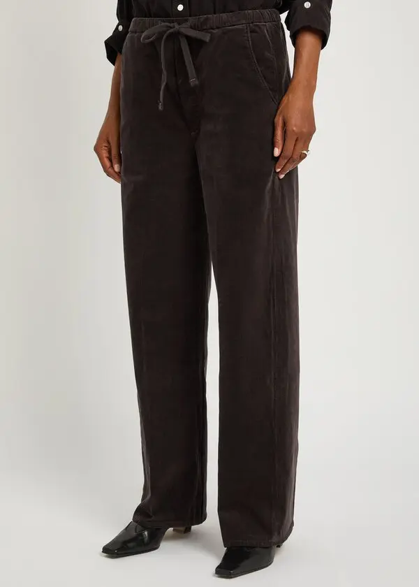 Citizens Of Humanity Aurora Straight-leg Corduroy Trousers - Black