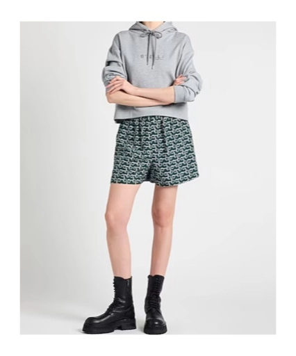 Burberry Printed High Waisted Shorts