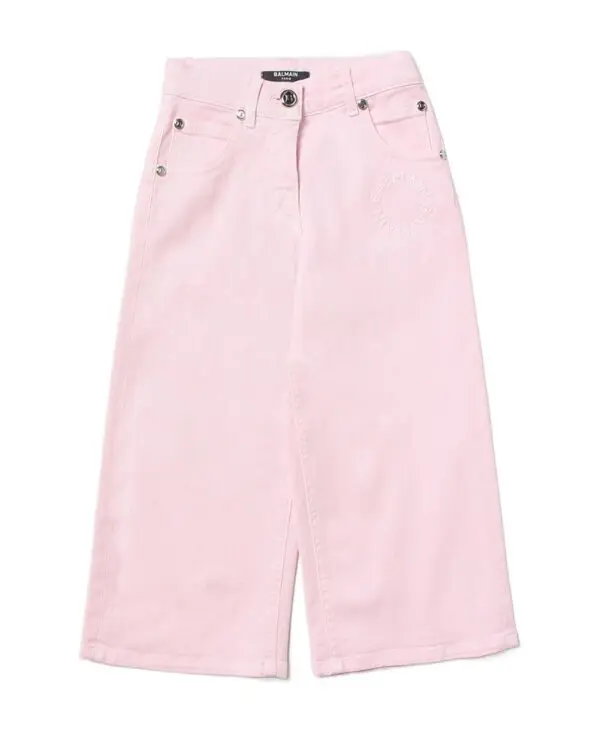 Balmain Embroidered Logo Straight Leg Trousers