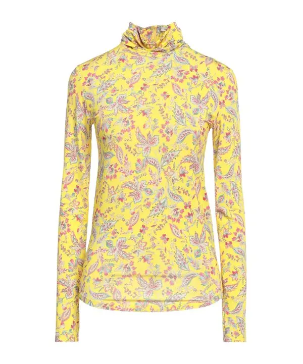 Isabel Marant Étoile Floral Print Turtleneck Long Sleeve T-shirt