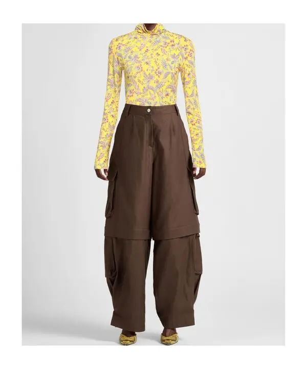 Isabel Marant Étoile Floral Print Turtleneck Long Sleeve T-shirt