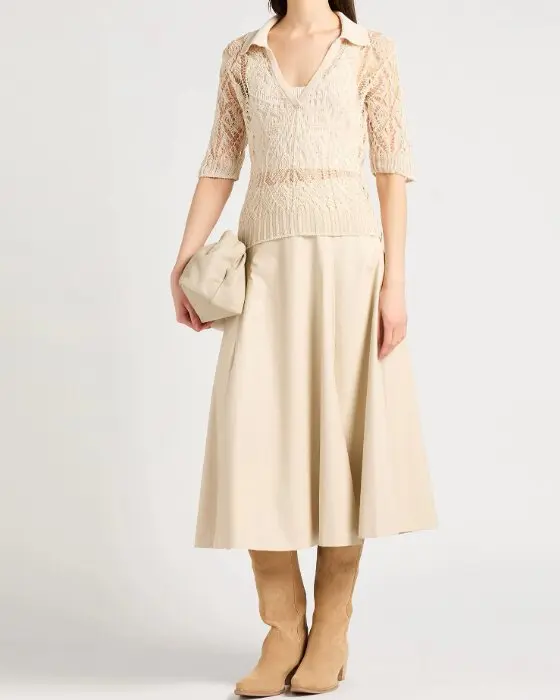 GANNI V-neck Short Sleeve Knit Jumper