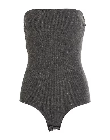 Brunello Cucinelli Lightweight Metallic Knit Bodysuit
