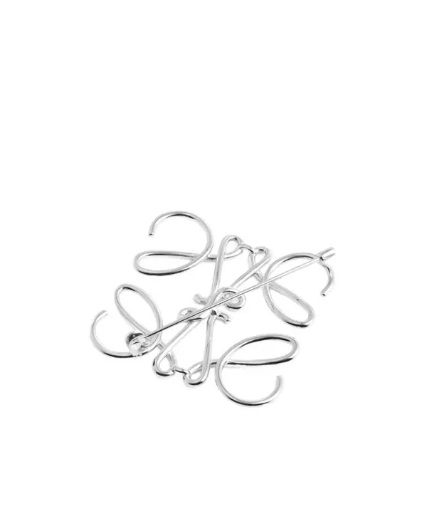 Loewe Anagram Brooch - White