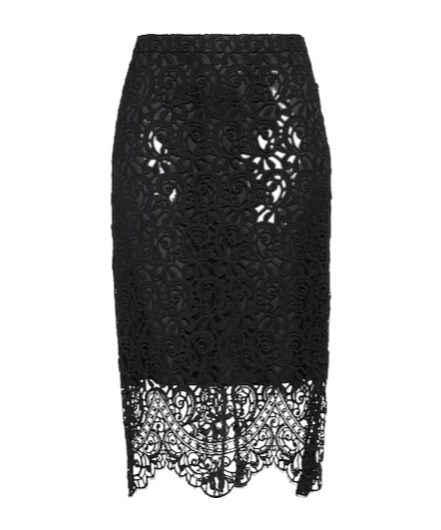 Burberry Lace Midi Skirt