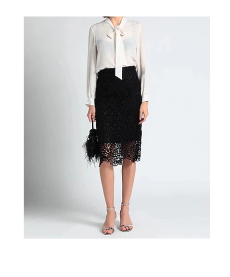 Burberry Lace Midi Skirt