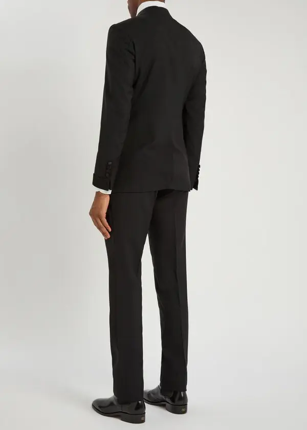 TOM FORD Shelton Satin-trimmed Wool Evening Suit