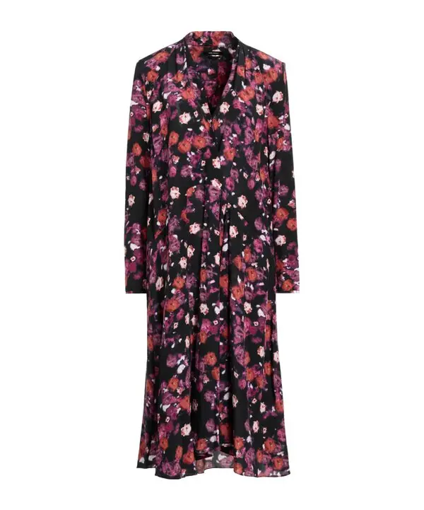 Isabel Marant Étoile Floral Print V-neck Long Sleeve Dress