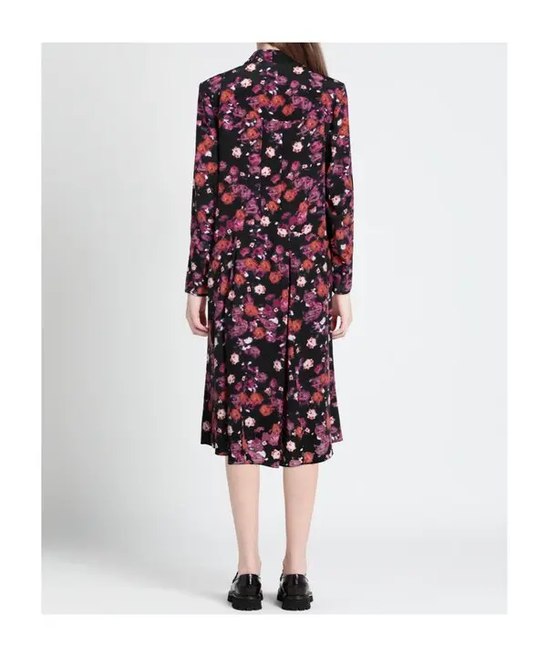 Isabel Marant Étoile Floral Print V-neck Long Sleeve Dress