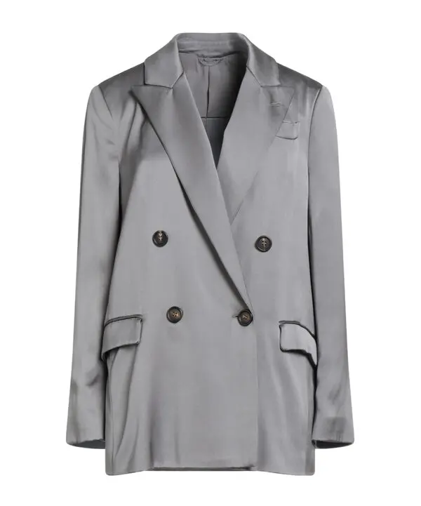 Brunello Cucinelli Double-breasted Long Sleeve Blazer