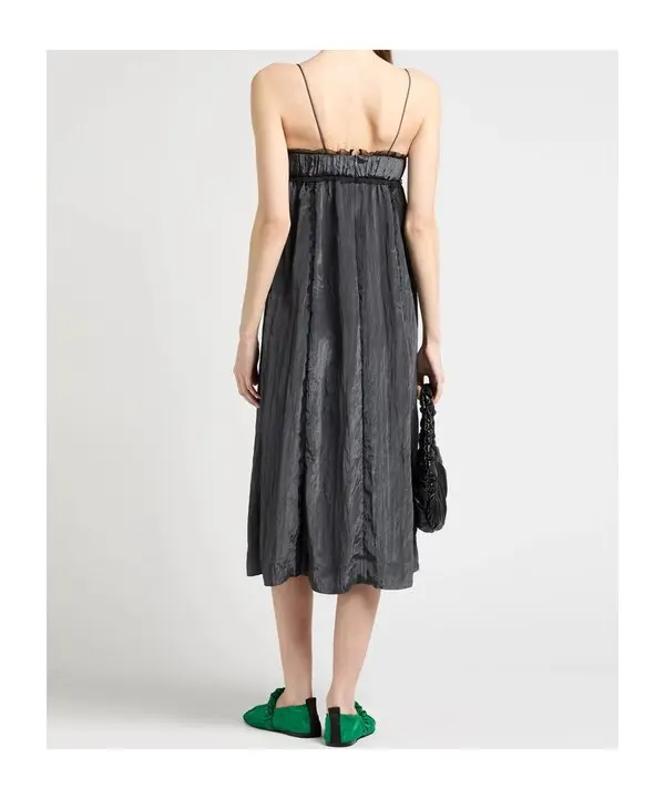 GANNI Sweetheart Neckline Sleeveless Dress