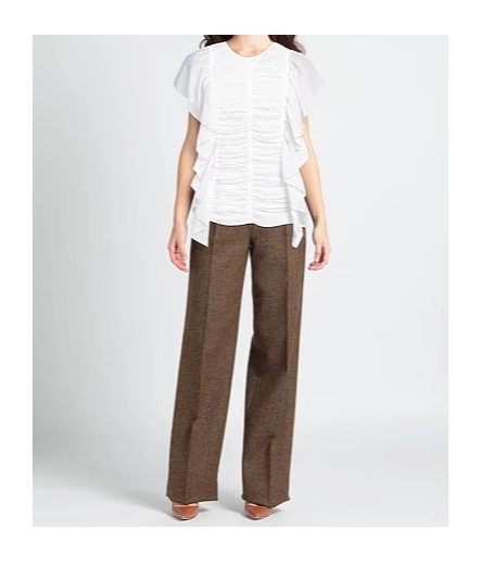 Chloé Ruffled Crewneck Short Sleeve Top