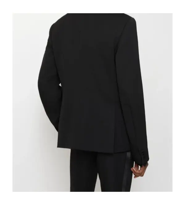 Burberry Grain De Poudre Wool Tuxedo Jacket