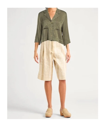 GANNI Solid Colour Shirts Blouses