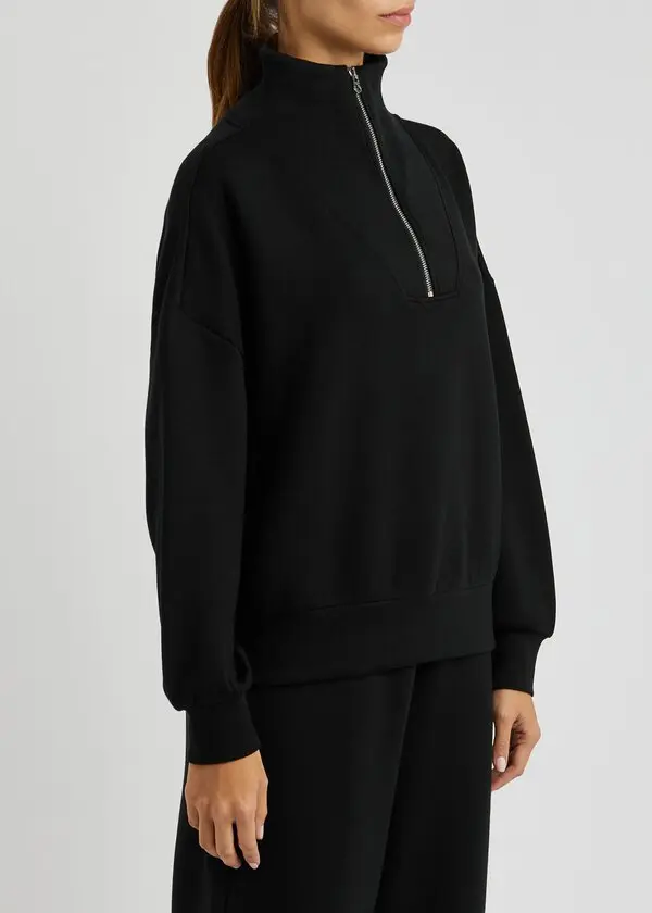 Varley Hawley Half-zip Stretch-jersey Sweatshirt