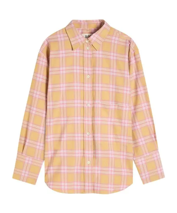 RÓHE Checked Flannel Overshirt