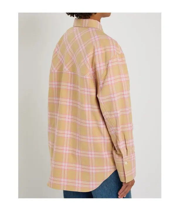 RÓHE Checked Flannel Overshirt