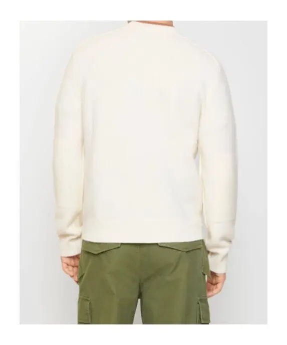 Burberry Cashmere Crew Neck Sweater With Equestrian Knight Design