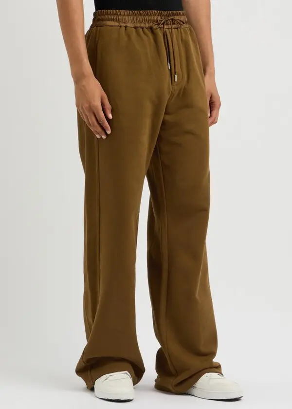 Saint Laurent Logo-embroidered Cotton Sweatpants