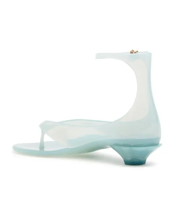 Chloé Jelly Thong Sandals With Sculpted Heel