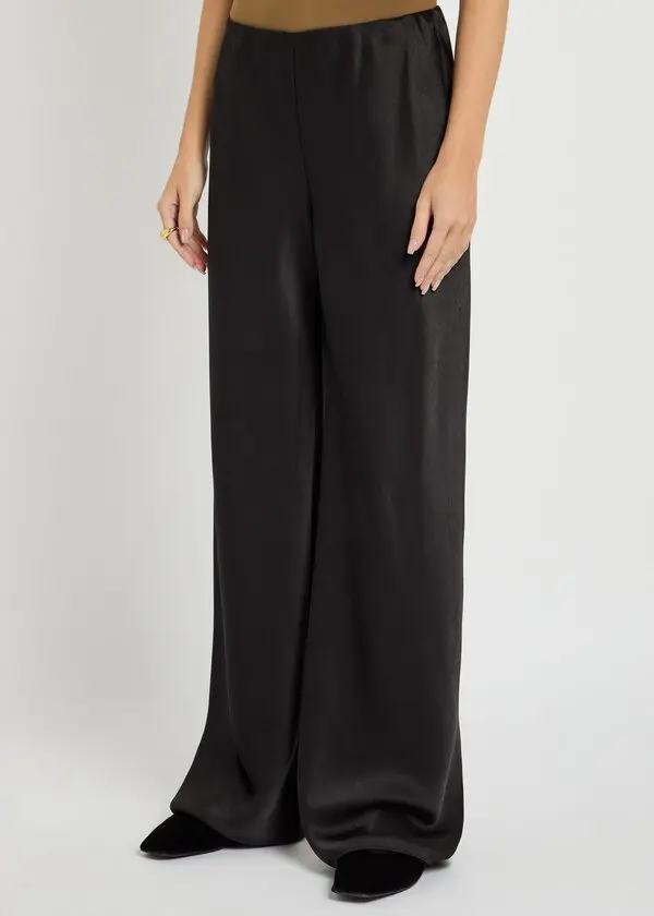 Vince Fluid Satin Bias Trousers