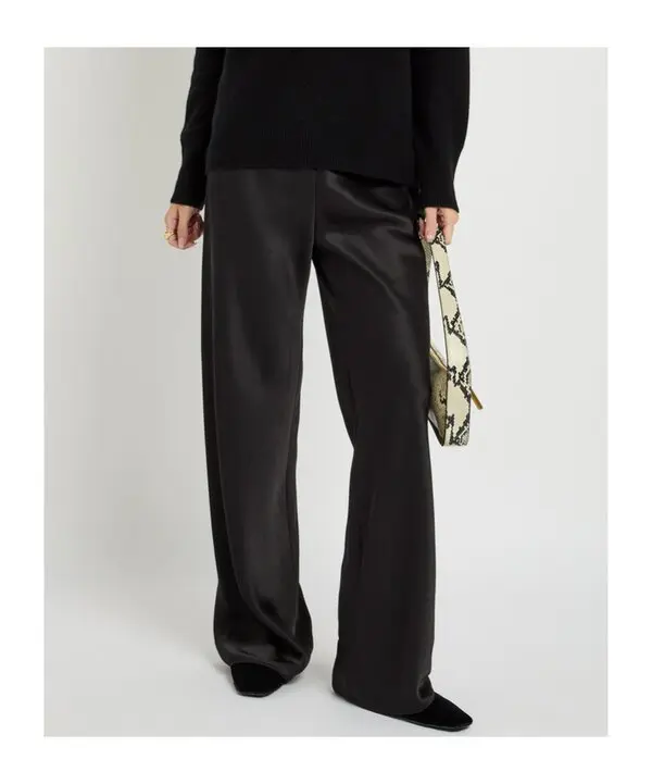 Vince Fluid Satin Bias Trousers