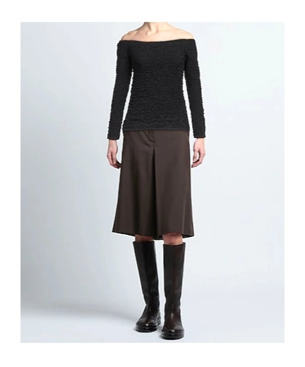 GANNI Off-the-shoulder Long Sleeve Top