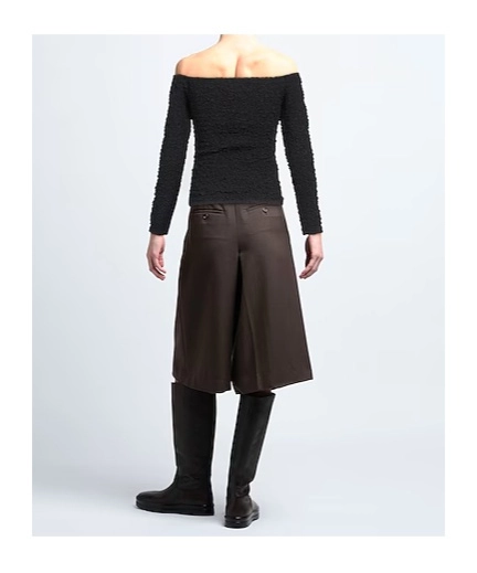 GANNI Off-the-shoulder Long Sleeve Top