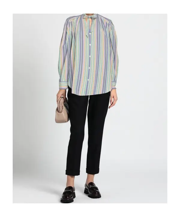 Isabel Marant Étoile Striped Shirt With Bow Neckline