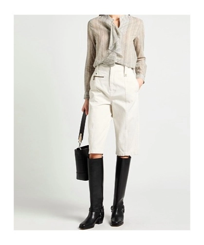 Burberry High Waist Bermuda Shorts
