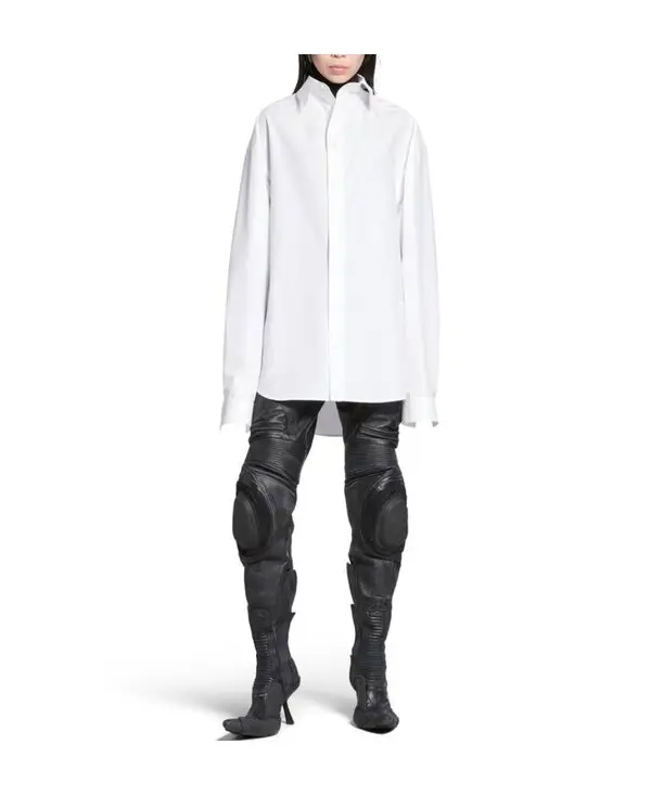 Balenciaga Large Fit Shirt With Kick Collar